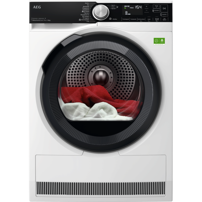 9000X Series WiFi / 3D Scan / 8 kg Wärmepumpentrockner | AEG