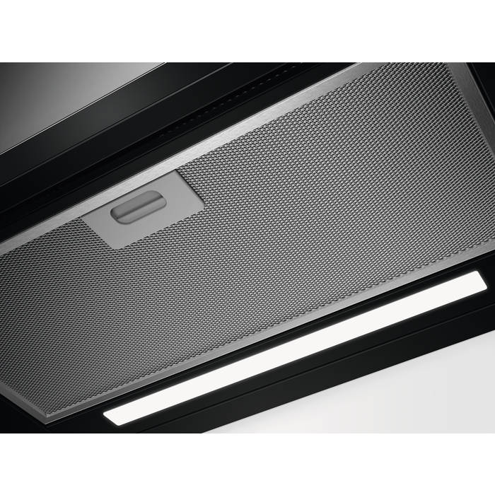 5000 Extractor / 5000 Flachschirmhaube / 60 cm / Schwarz Einbau ...